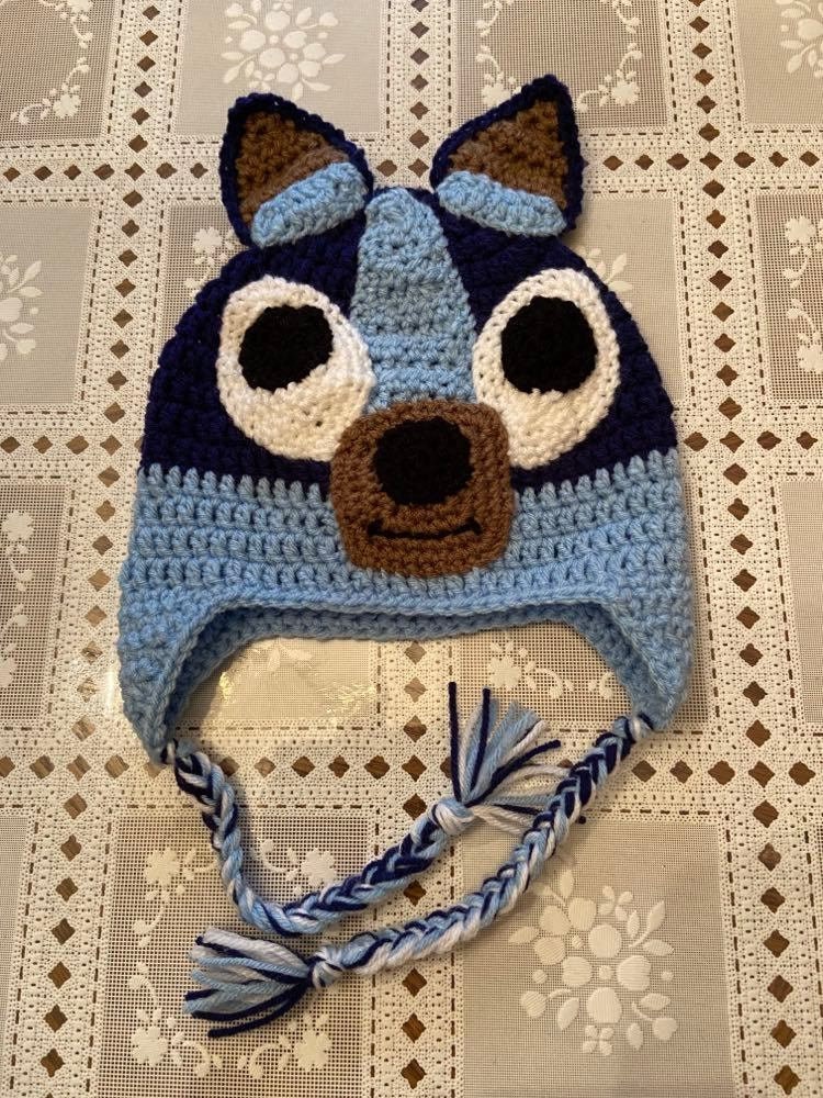 Bluey Crocheted Hat Bingo Crocheted Hat Toddler Hat - Etsy