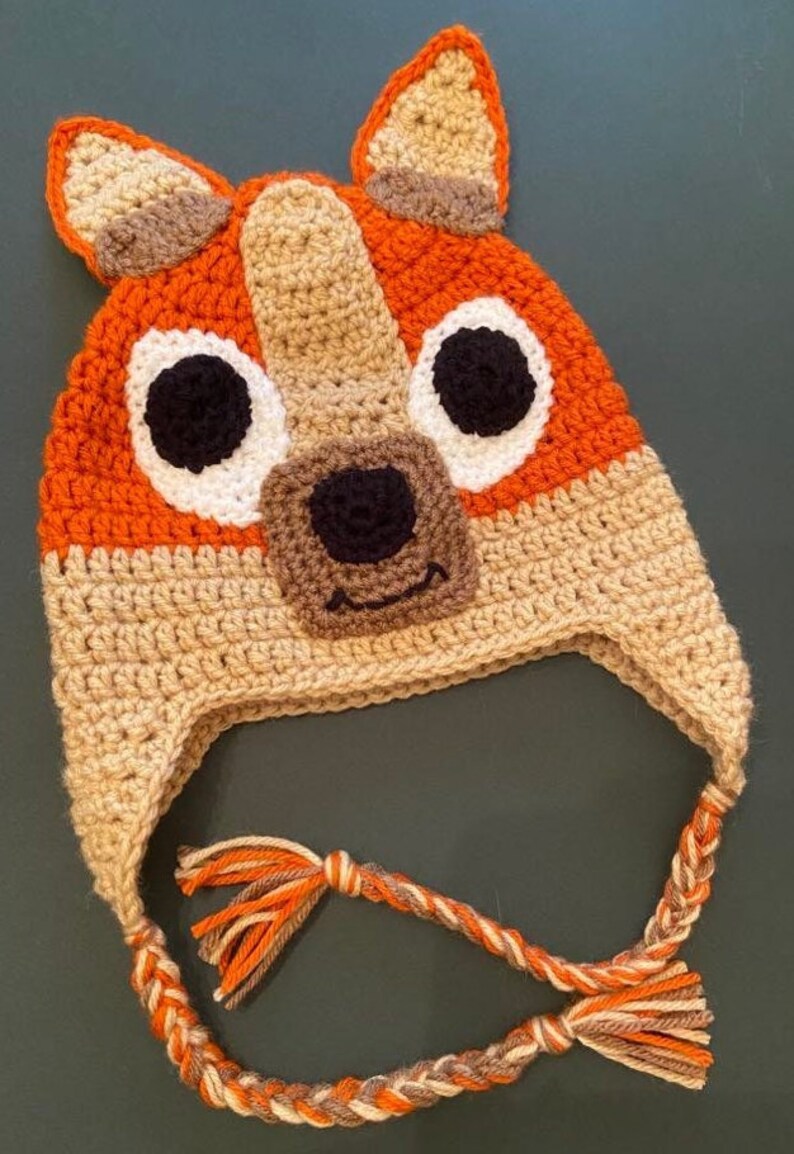 Bluey Crocheted Hat Bingo Crocheted Hat Toddler Hat - Etsy