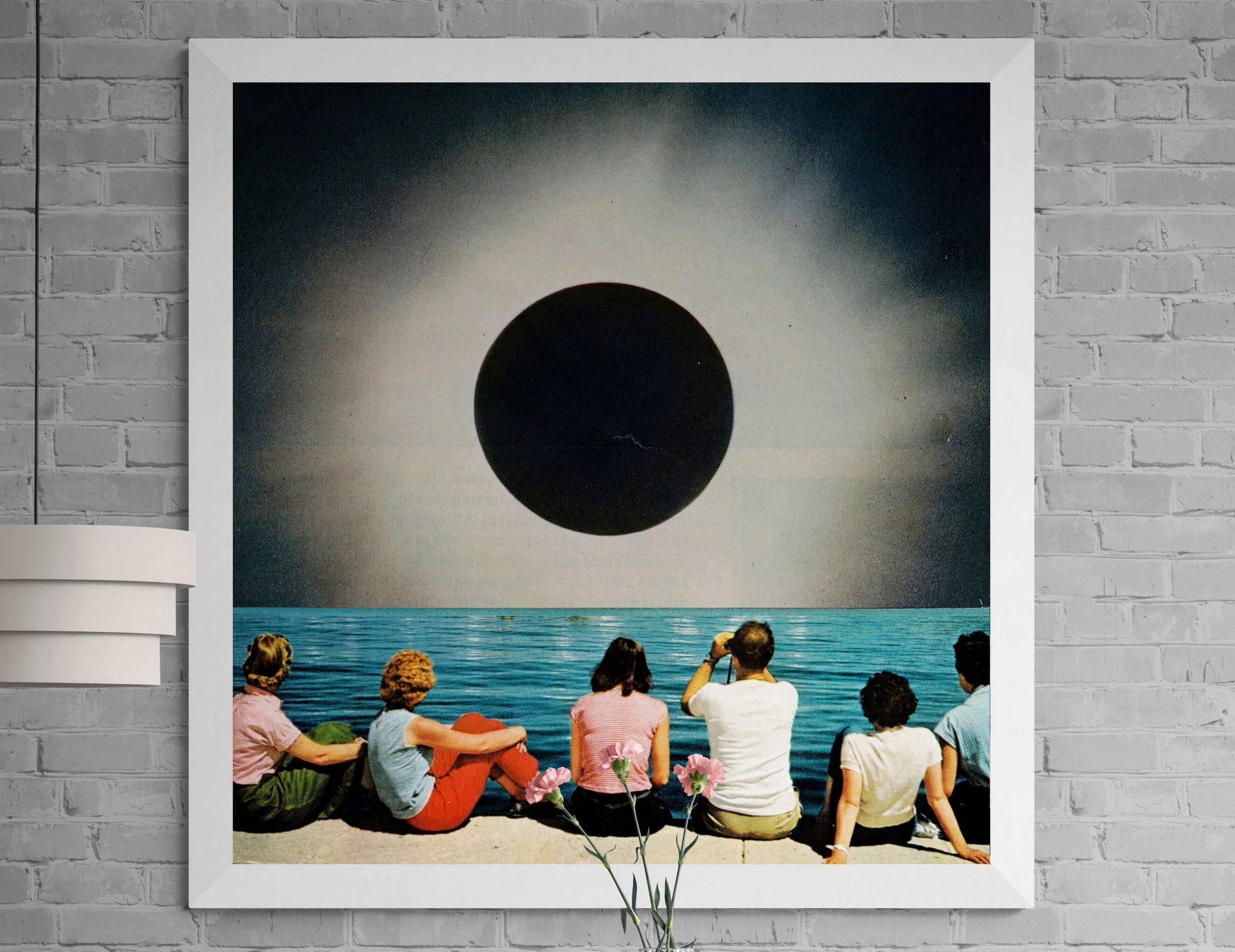 7 Friends - Instant Download Collage Art, VINTAGE SURREAL COLLAGE ...