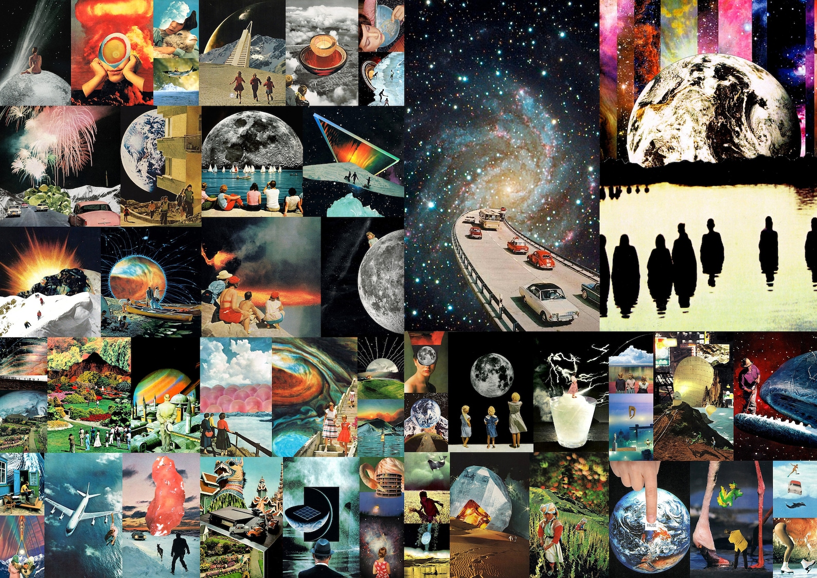 COLLAGE KIT 50 Pcs - Digital DOWNLOAD - Surreal Collage - Printable ...