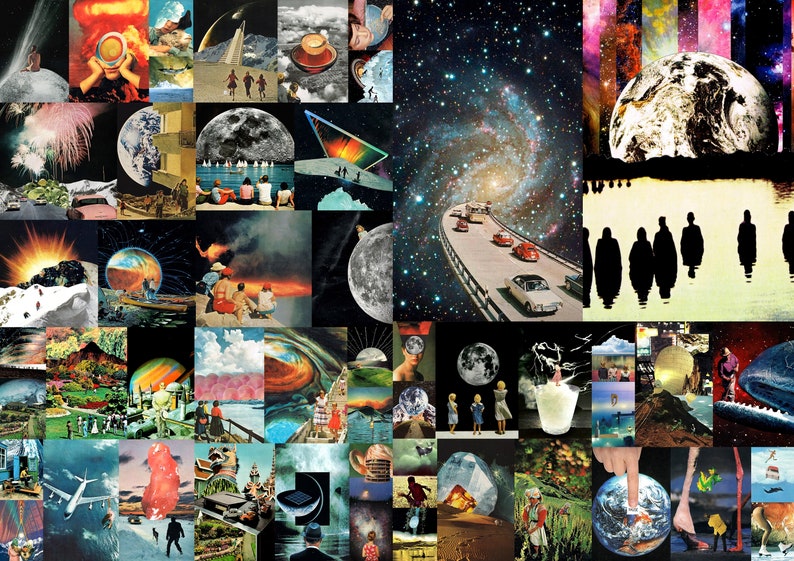 COLLAGE KIT 50 Pcs - Digital DOWNLOAD - Surreal Collage - Printable ...