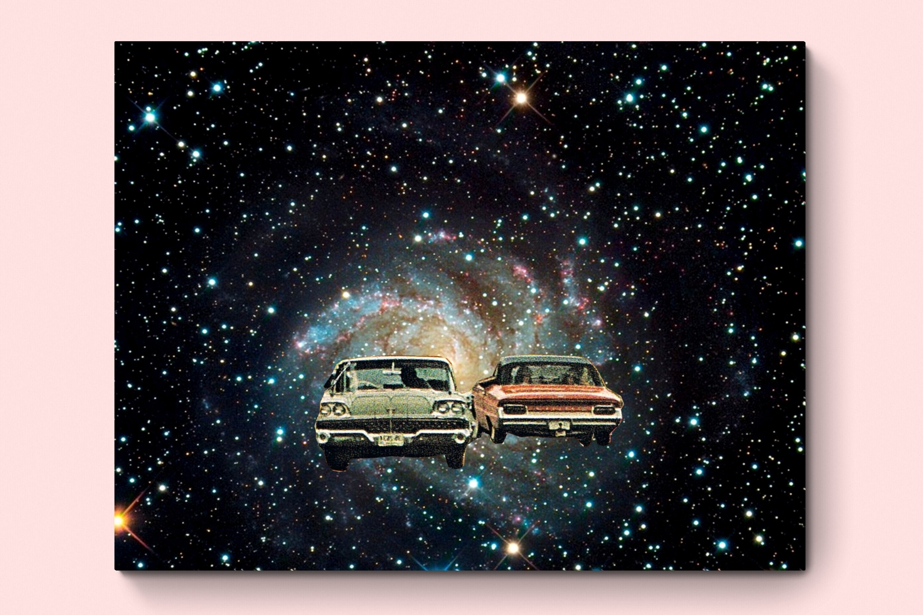 Road in Space, DIGITAL DOWNLOAD, Surreal Collage Art Print - Printable ...