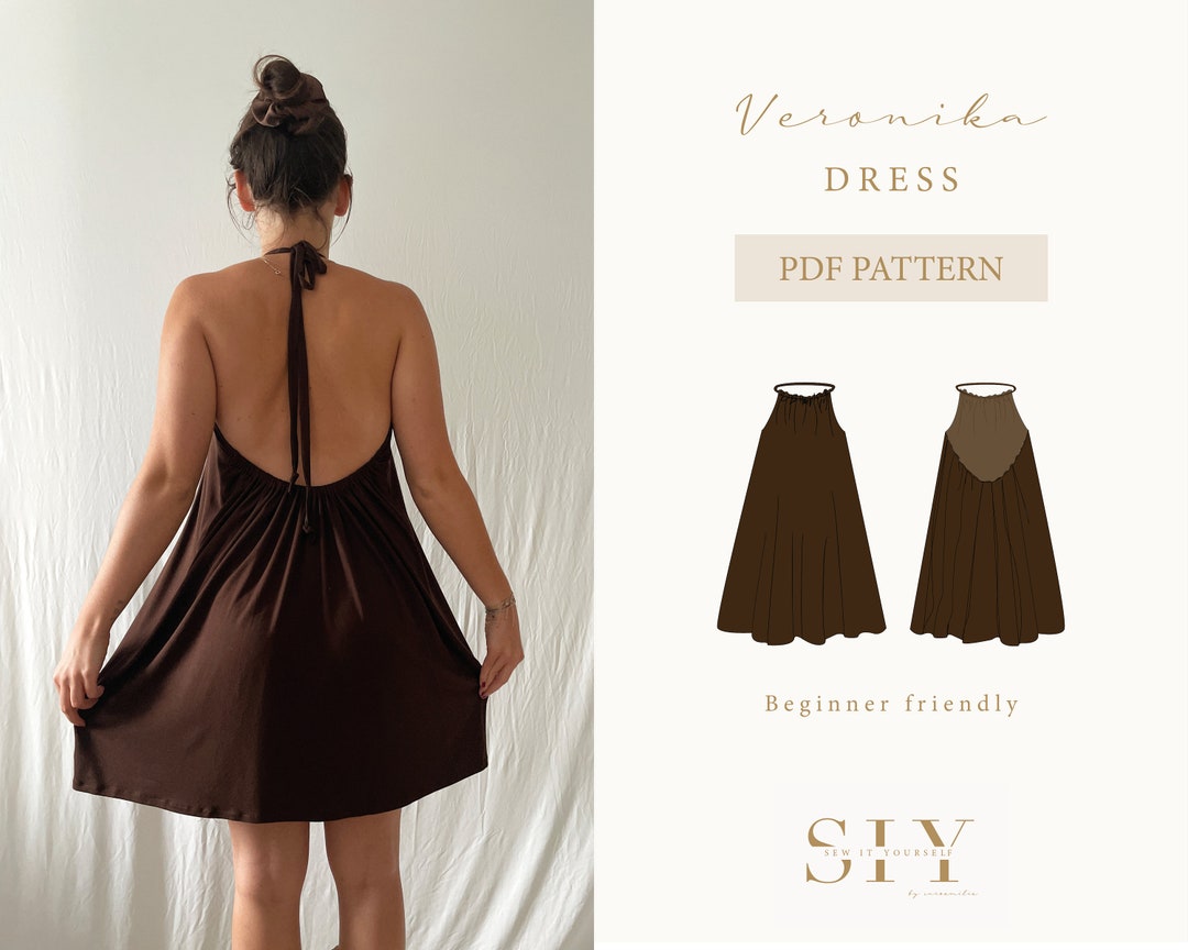 Veronika Dress | Digital Sewing Pattern | Summer Dress | XXS-XXL - Etsy
