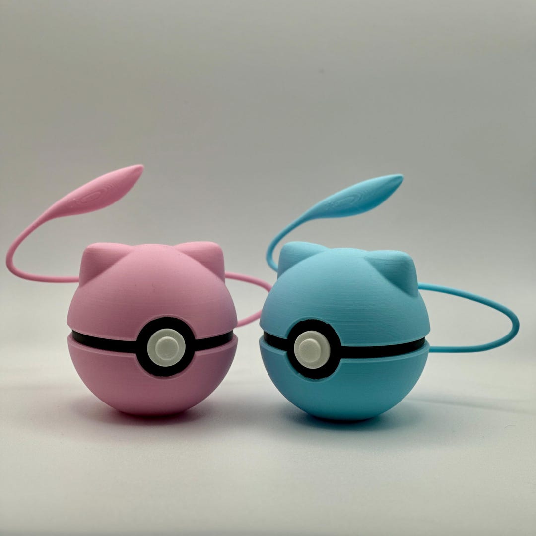 Mew Monster Ball 3D Printed Pokemon Pokeball Inspired Design Gift Fan ...