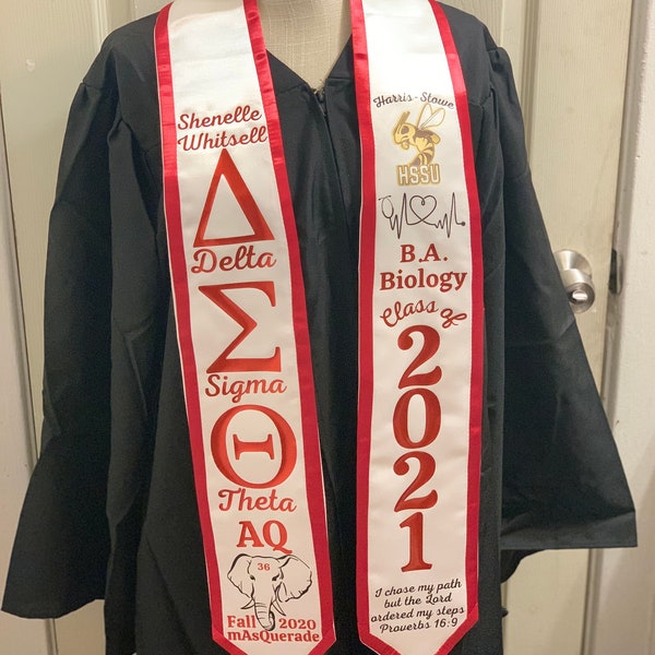 Greek Graduation Stole - Etsy