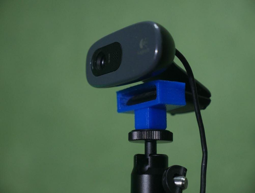 Logitech C270 Webcam Tripod Mount | Easy Setup for Recording and Live ...