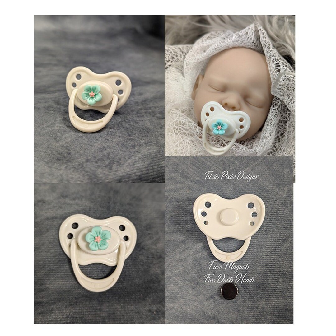 Reborn Magnetic Dummy/pacifier/soother + Free Extra Magnet for Head and ...