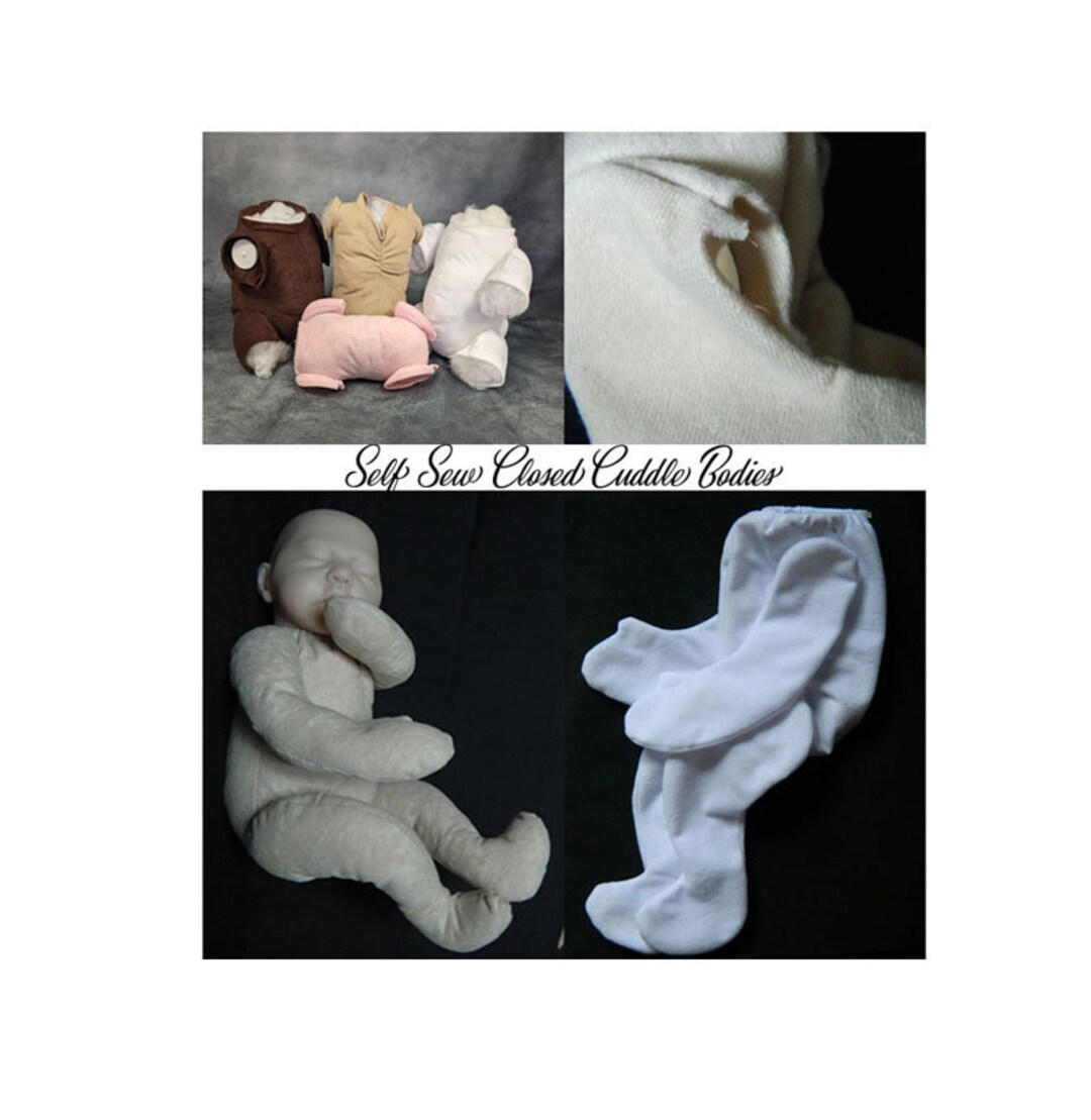 Quality Reborn Doll Doe Suede SELF SEW CLOSED Cuddle Bodies *various ...