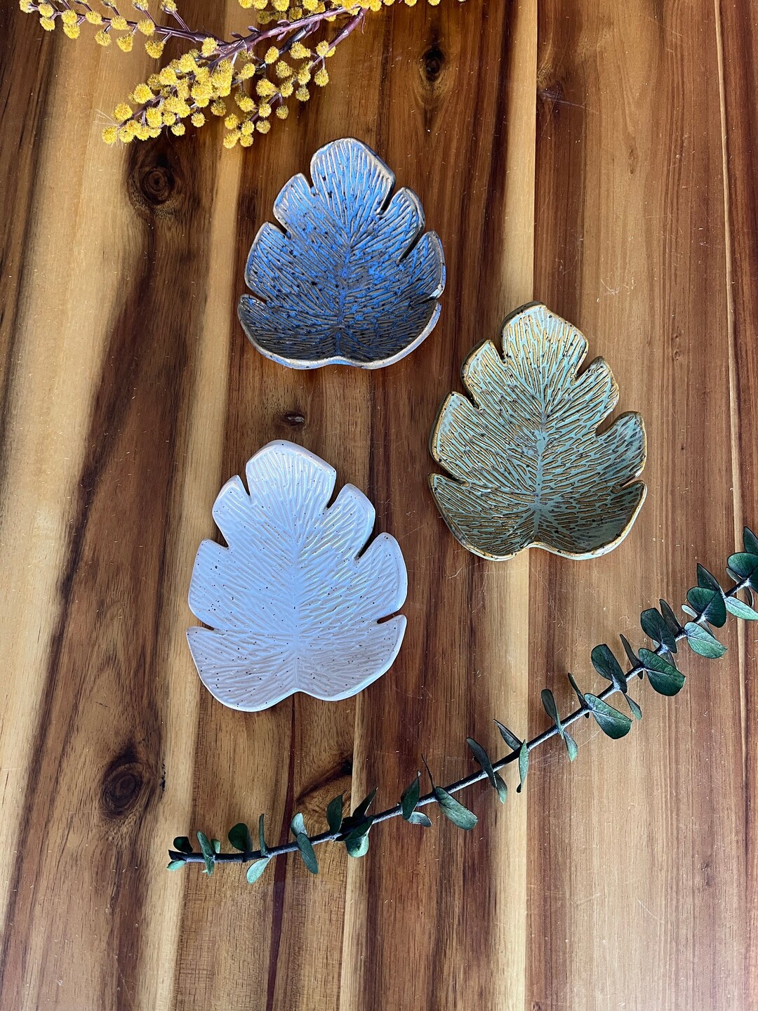 Monstera Leaf Dish Jewelry Dish Handmade Ceramic Jewelry Dish Nature ...