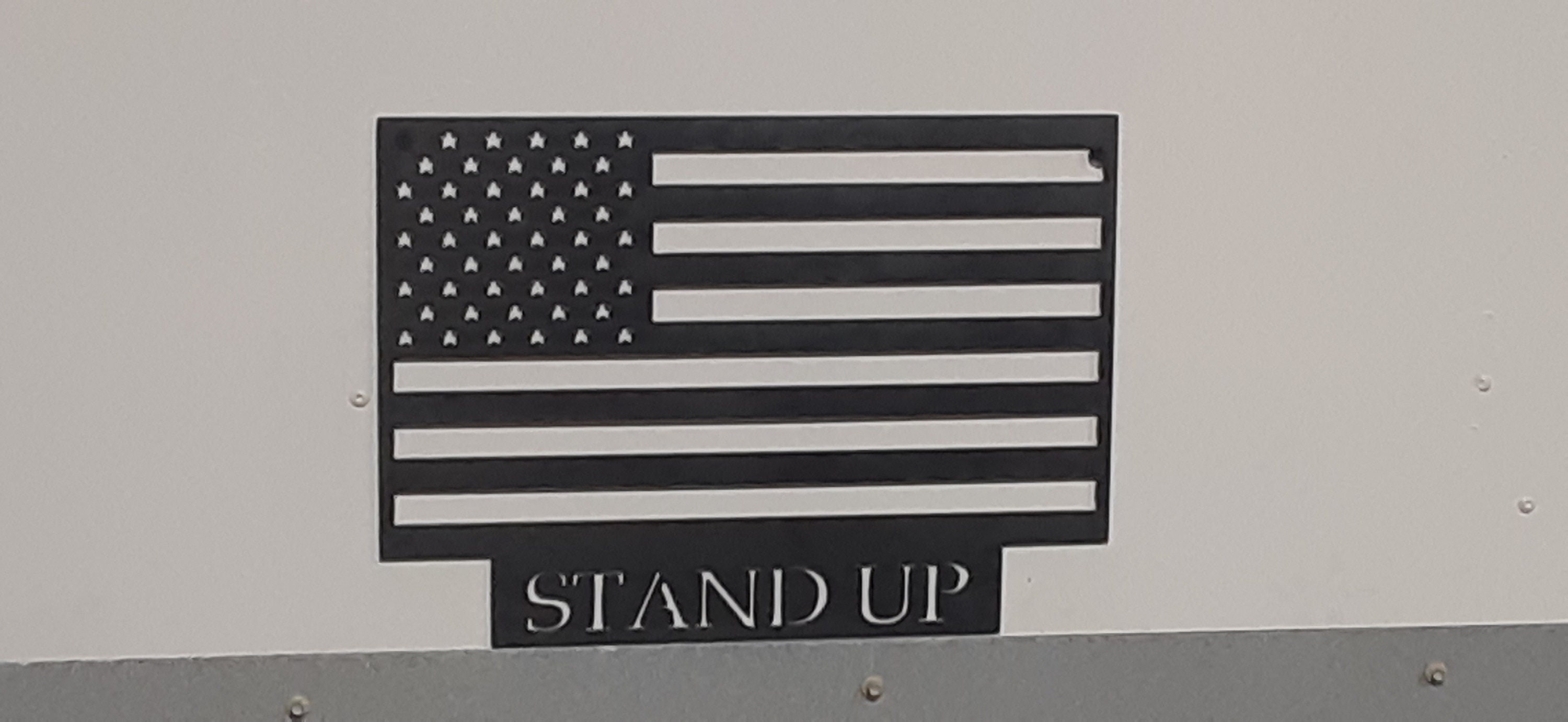 Stand up Metal Flag - Etsy