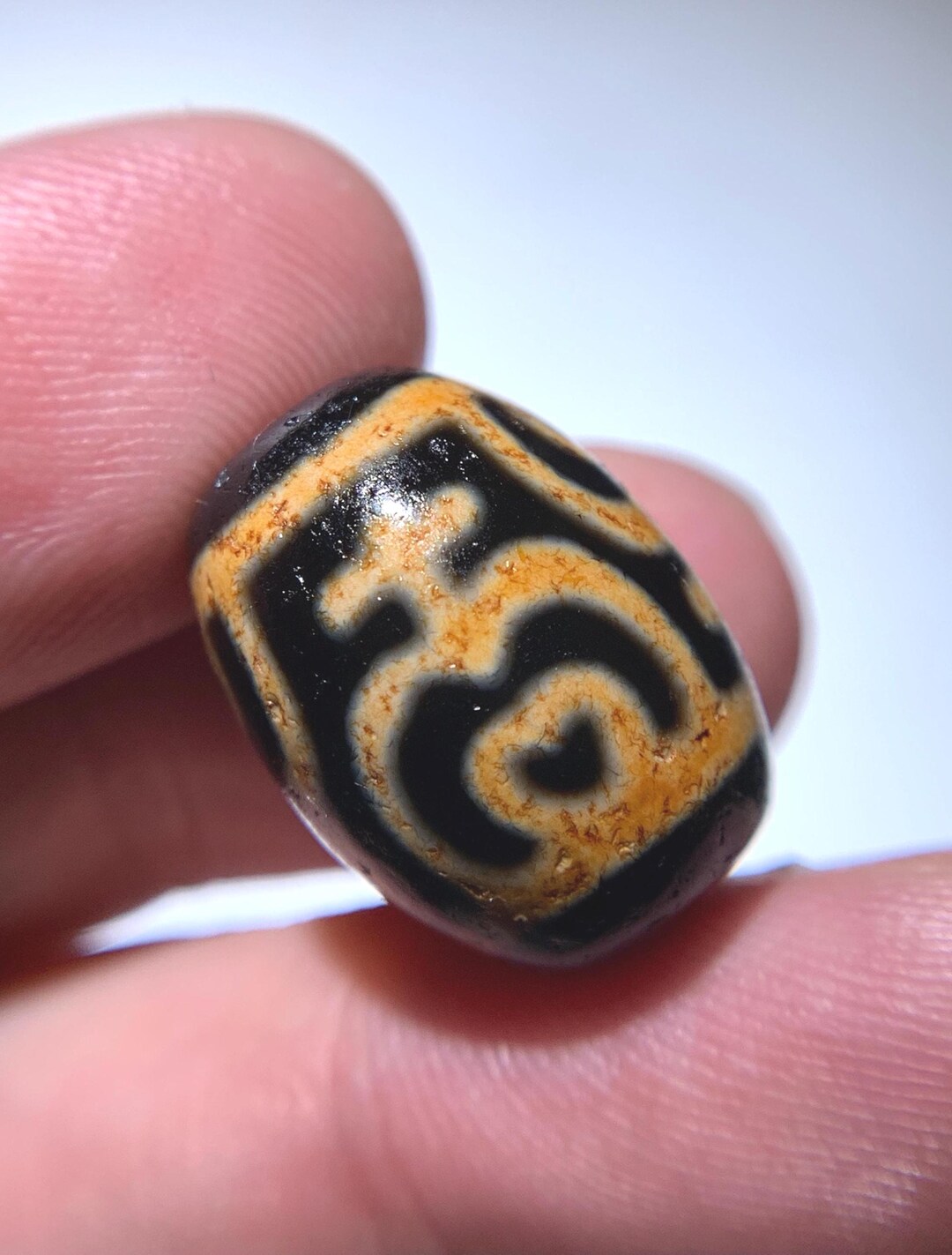 Dzi Bead " Aquarius " Daluo Amulet Pendant 19.5mmx14.7mm - Etsy