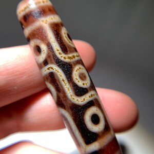 Tibetan Red Dzi Bead 9 Eyes Amulet Pendant 57mm X 14.4mm - Etsy