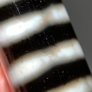 Dzi Bead " 9 STRIPES " Amulet Pendant Necklace 45.5mm X13.8mm - Etsy