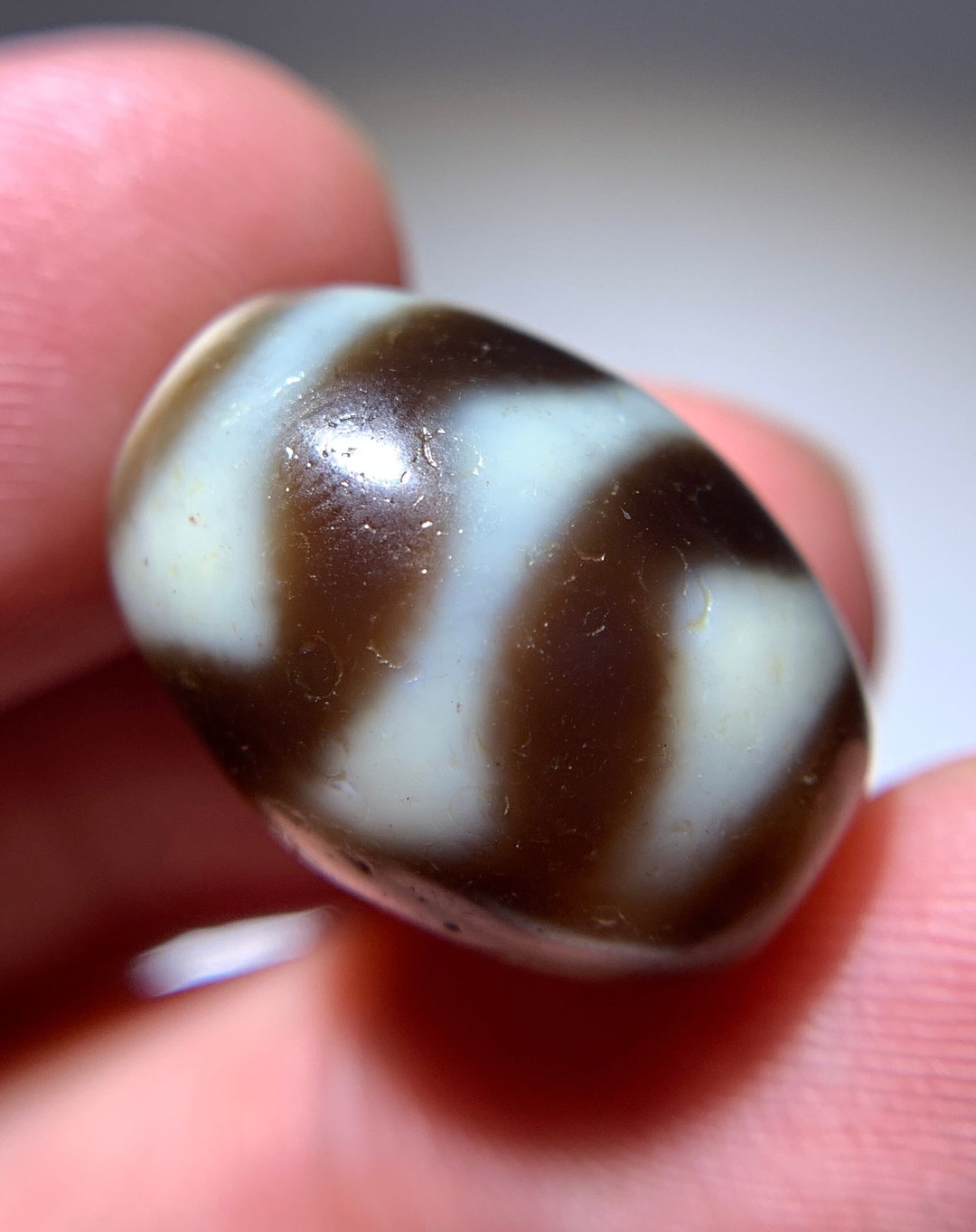 Dzi Bead " Water Wave " Daluo Amulet Pendant 19.5mmx14.4mm - Etsy
