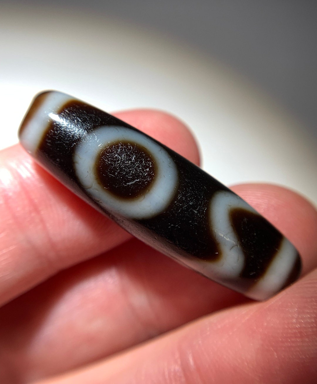 Dzi Bead " Heaven , Earth , Wind & Water " Amulet Pendant 35.9mm X10 ...