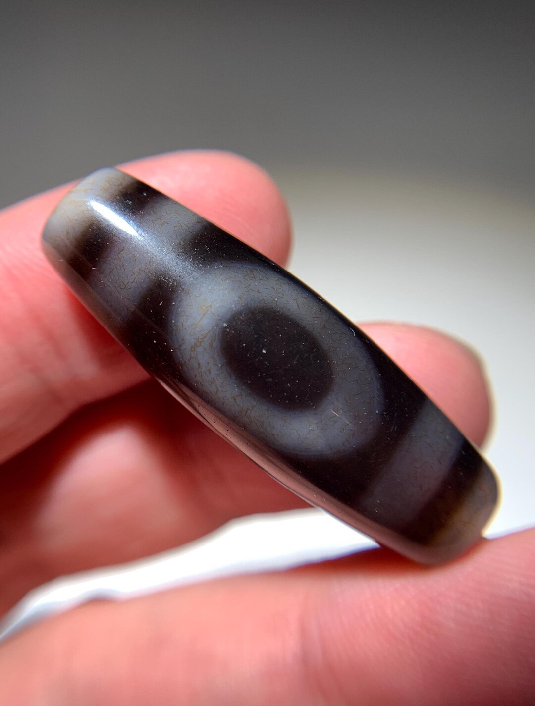 Dzi Bead Heaven & Earth Amulet Pendant 38mm X 13.1mm - Etsy