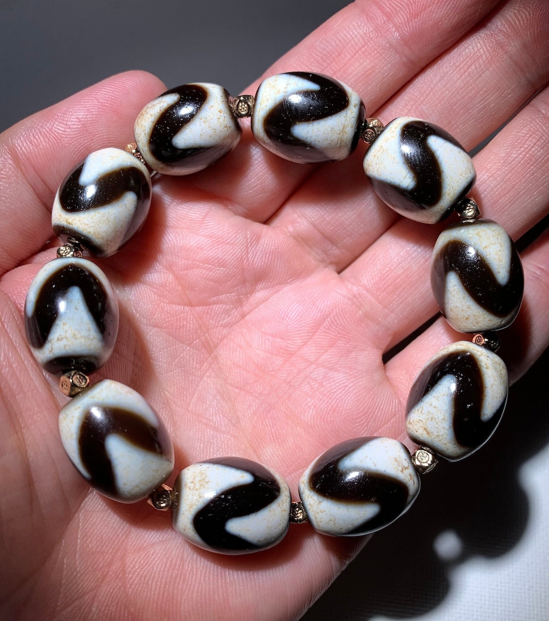 Dzi Bead Daluo Amulet Bracelet 18.5mm X 14.5mm - Etsy