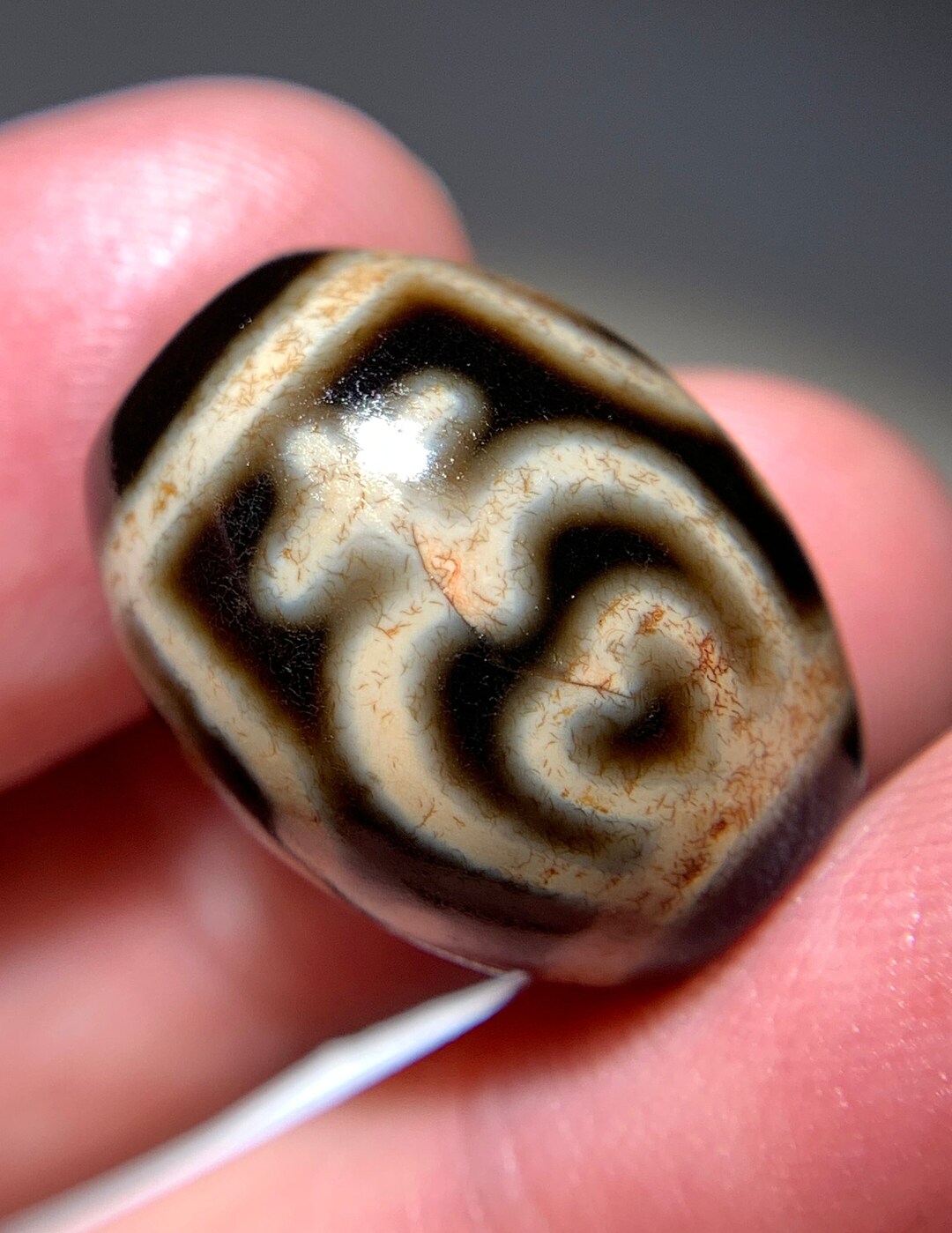 Dzi Bead " Aquarius " Daluo Amulet Pendant 20.8mmx16mm - Etsy