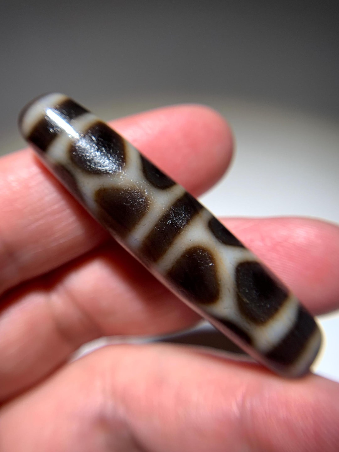 Dzi Bead" Turtle Back " Amulet Pendant 53mm X 12.4mm - Etsy