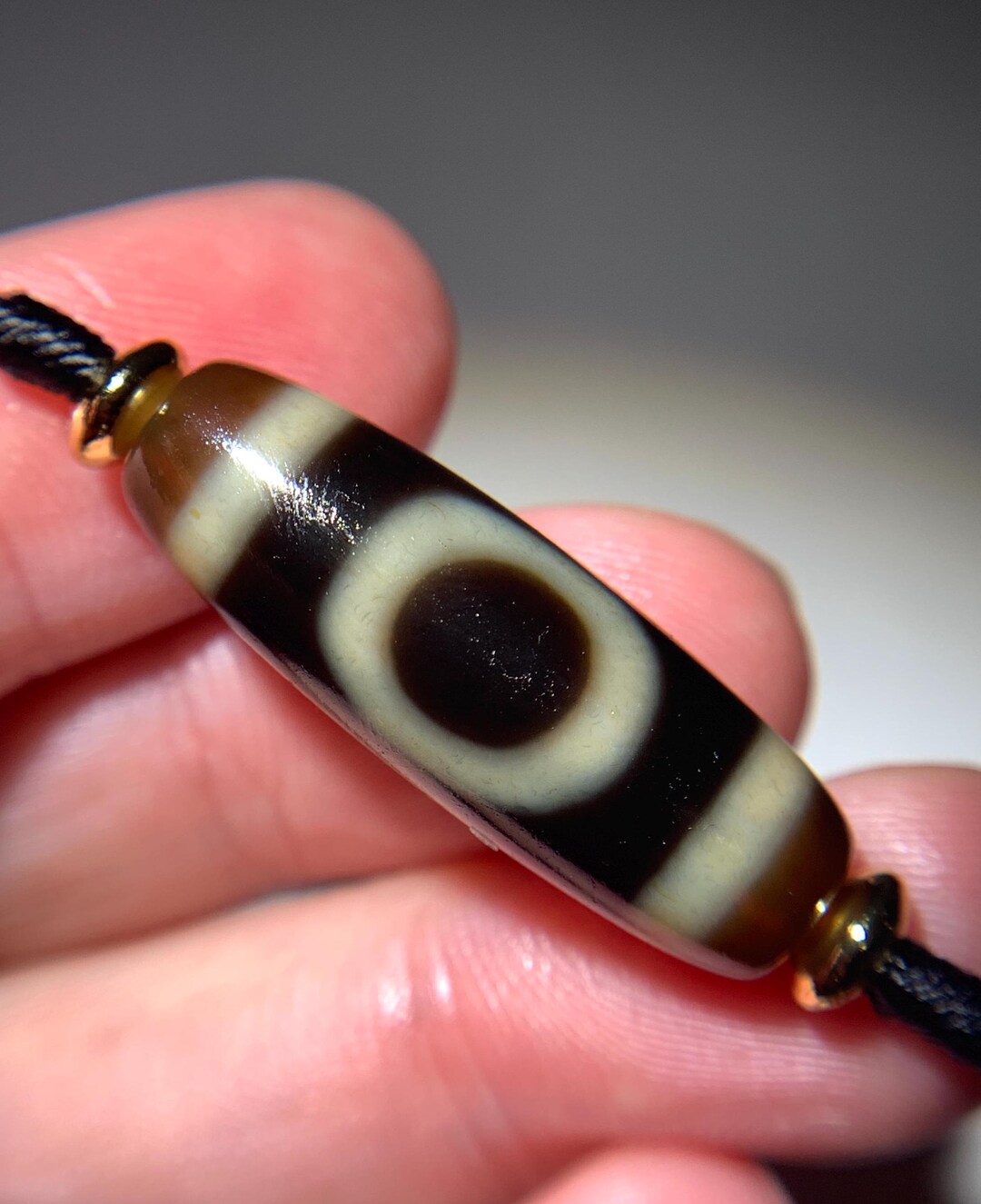 Dzi Bead Heaven & Earth Amulet Pendant Necklace 30mm X10.5mm - Etsy