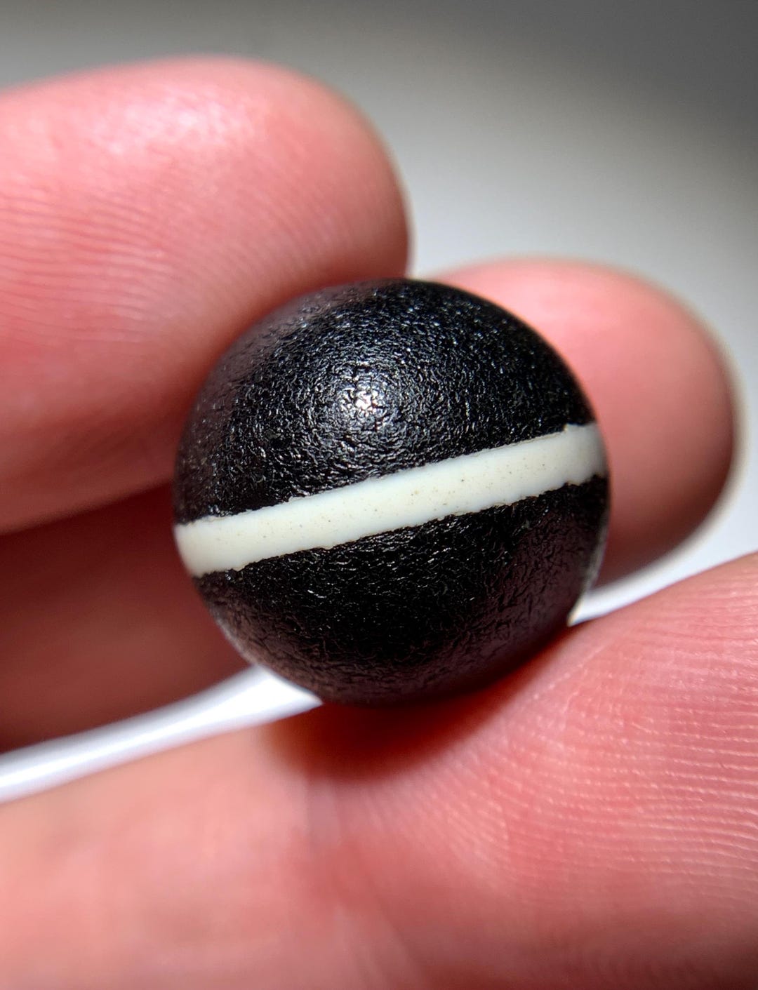 Dzi Bead " 1 Stripe " Amulet Pendant 17.3mm X 16.9mm - Etsy