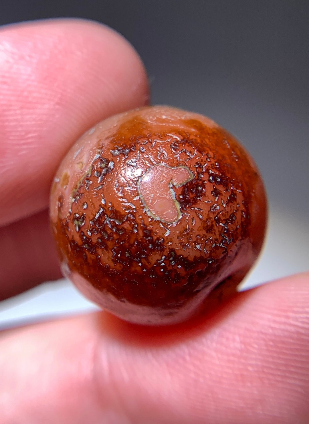 Natural Agate Tibetan Bead Daluo Amulet Pendant 19mm X 18.4mm - Etsy