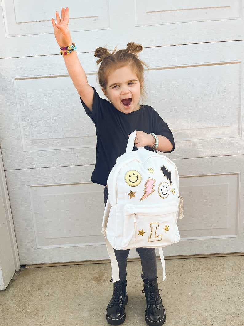 Customizable Backpack | Trendy Patch Backpack | Varsity Letter Backpack ...