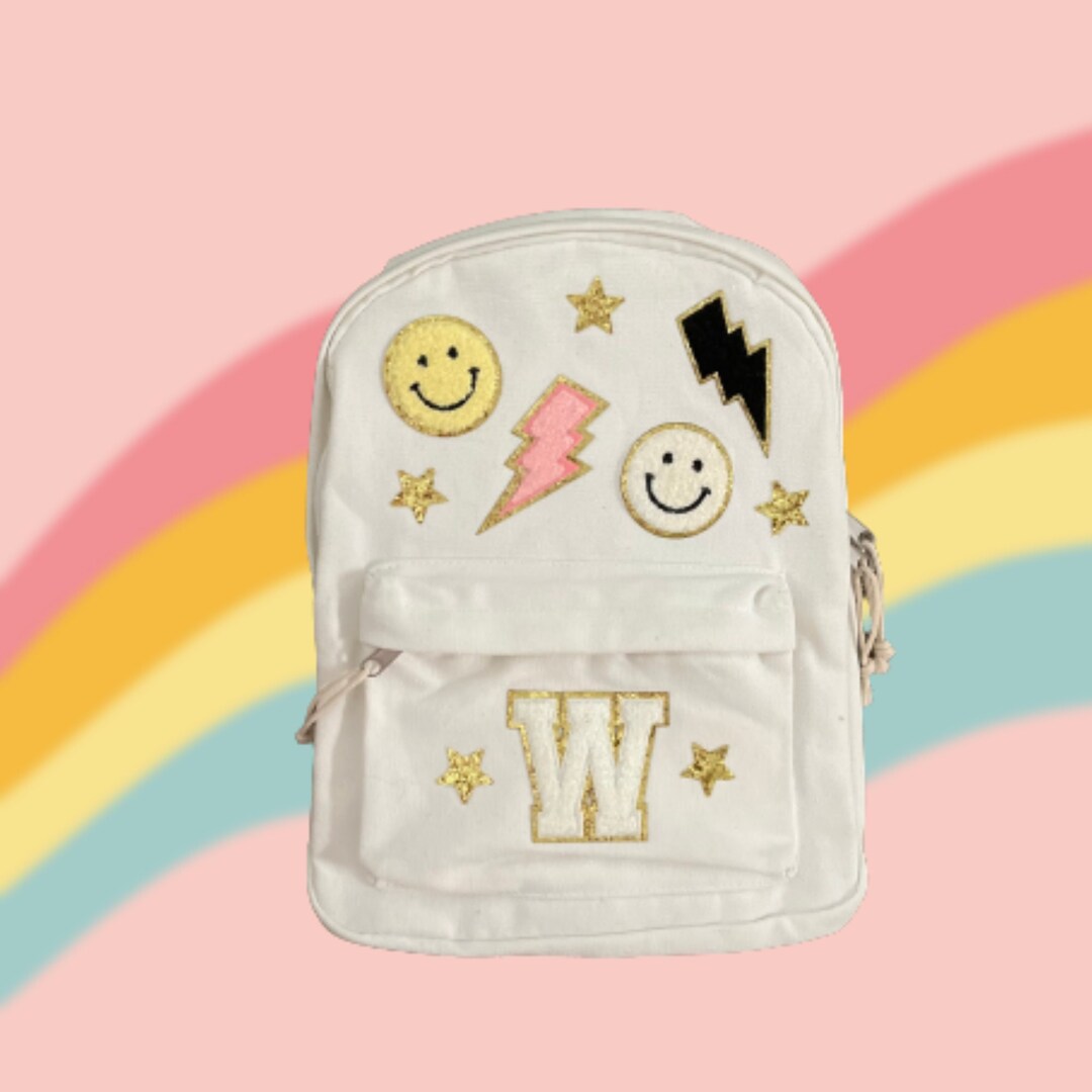 Customizable Backpack | Trendy Patch Backpack | Varsity Letter Backpack ...