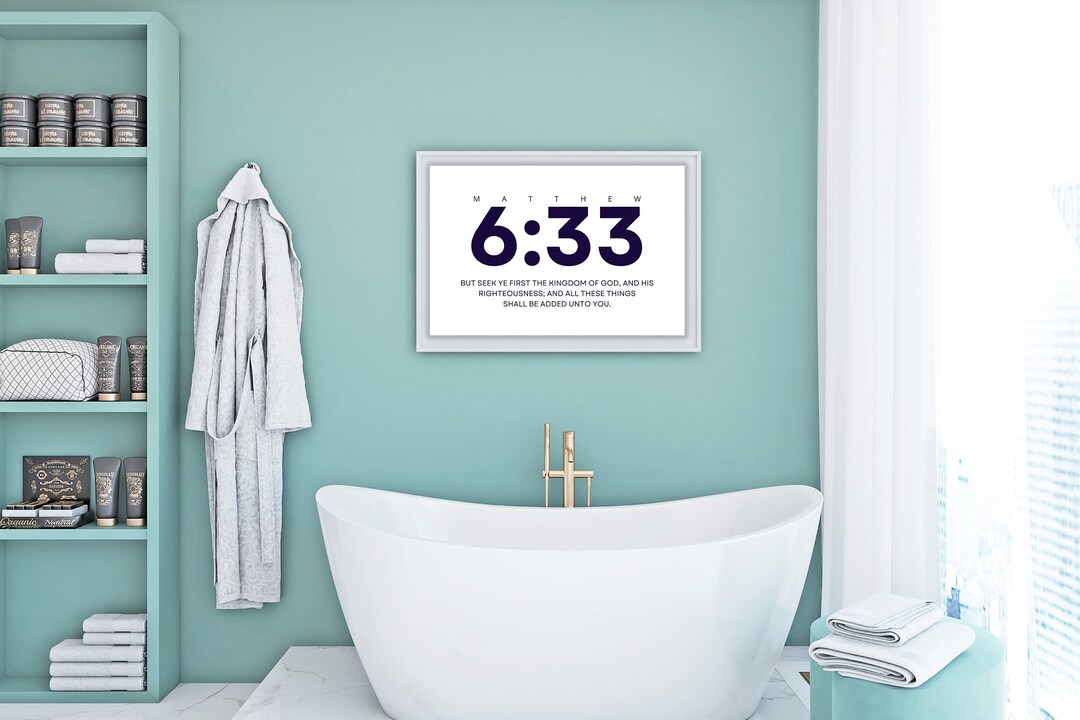 Matthew 6:33 Seek Ye First Bible Verse Wall Art / Printable Wall Art ...