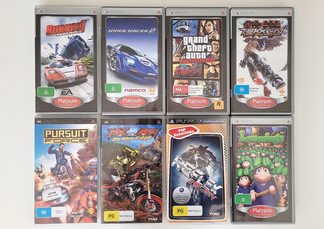 Sony Playstation Portable PSP Complete Region Free Selection - Etsy