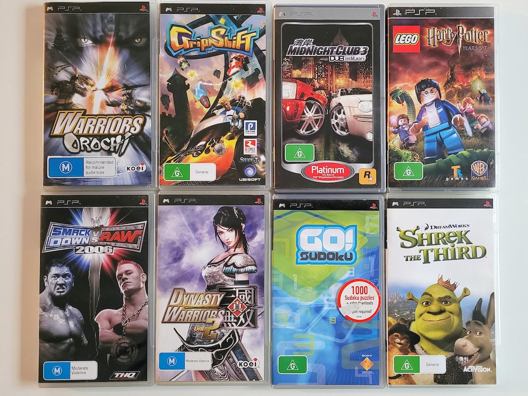 Sony Playstation Portable PSP Region Free Selection - Etsy