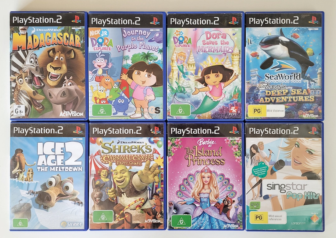 Playstation 2 Kids Children Games PAL Region (for Europe and Oceania ...