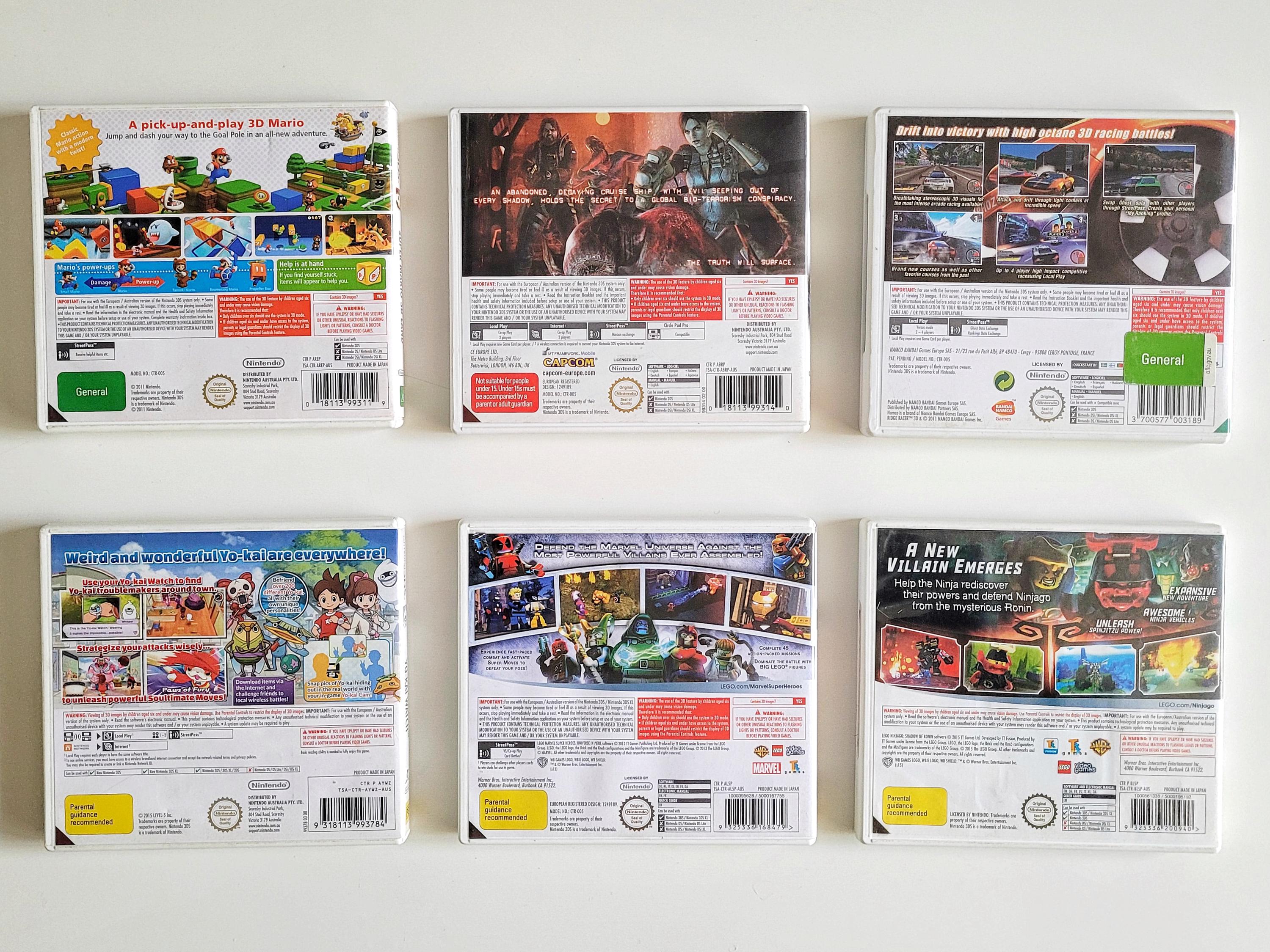 Genuine Nintendo 3DS Games - PAL EURO REGION - Etsy
