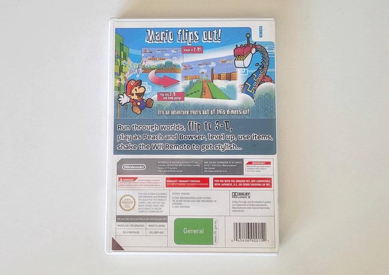 Super Paper Mario Wii Game PAL Region (for Europe and Oceania) Complete ...