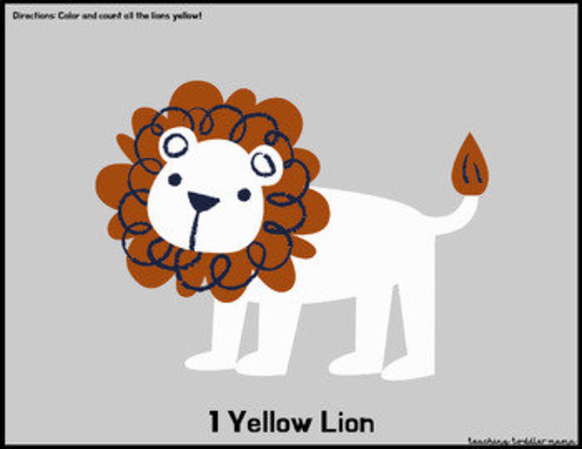 Tot School: the Color Yellow Week of Curriculum for 2-3 Year Olds - Etsy