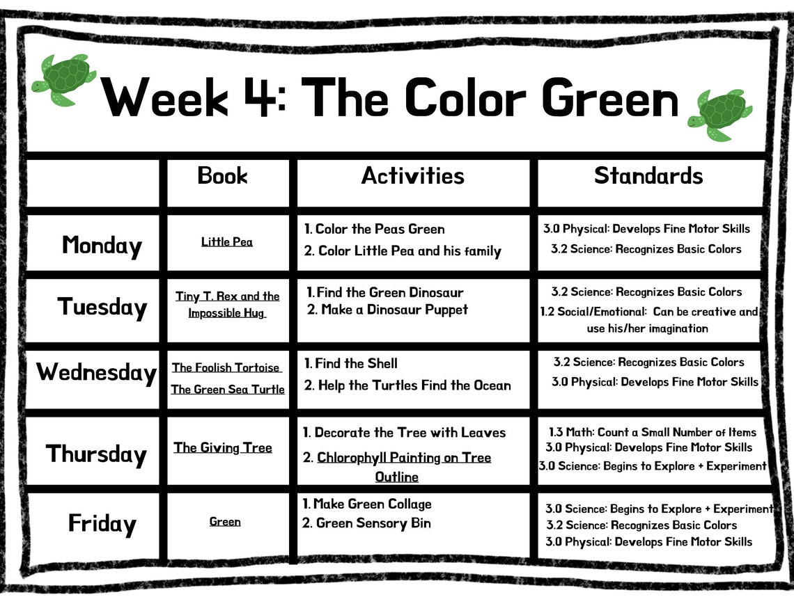6 Week Tot School Colors of the Rainbow Curriculum + Activities; Red ...