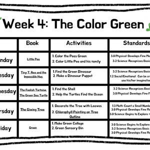 6 Week Tot School Colors of the Rainbow Curriculum + Activities; Red ...