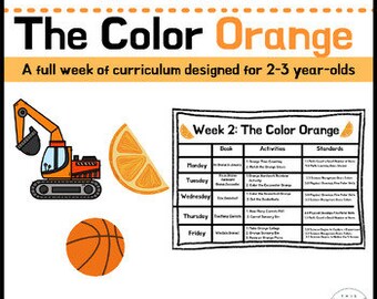 Tot School: the Color Yellow Week of Curriculum for 2-3 Year Olds - Etsy
