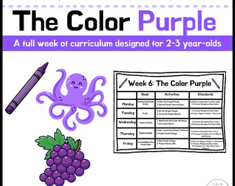Tot School: the Color Yellow Week of Curriculum for 2-3 Year Olds - Etsy