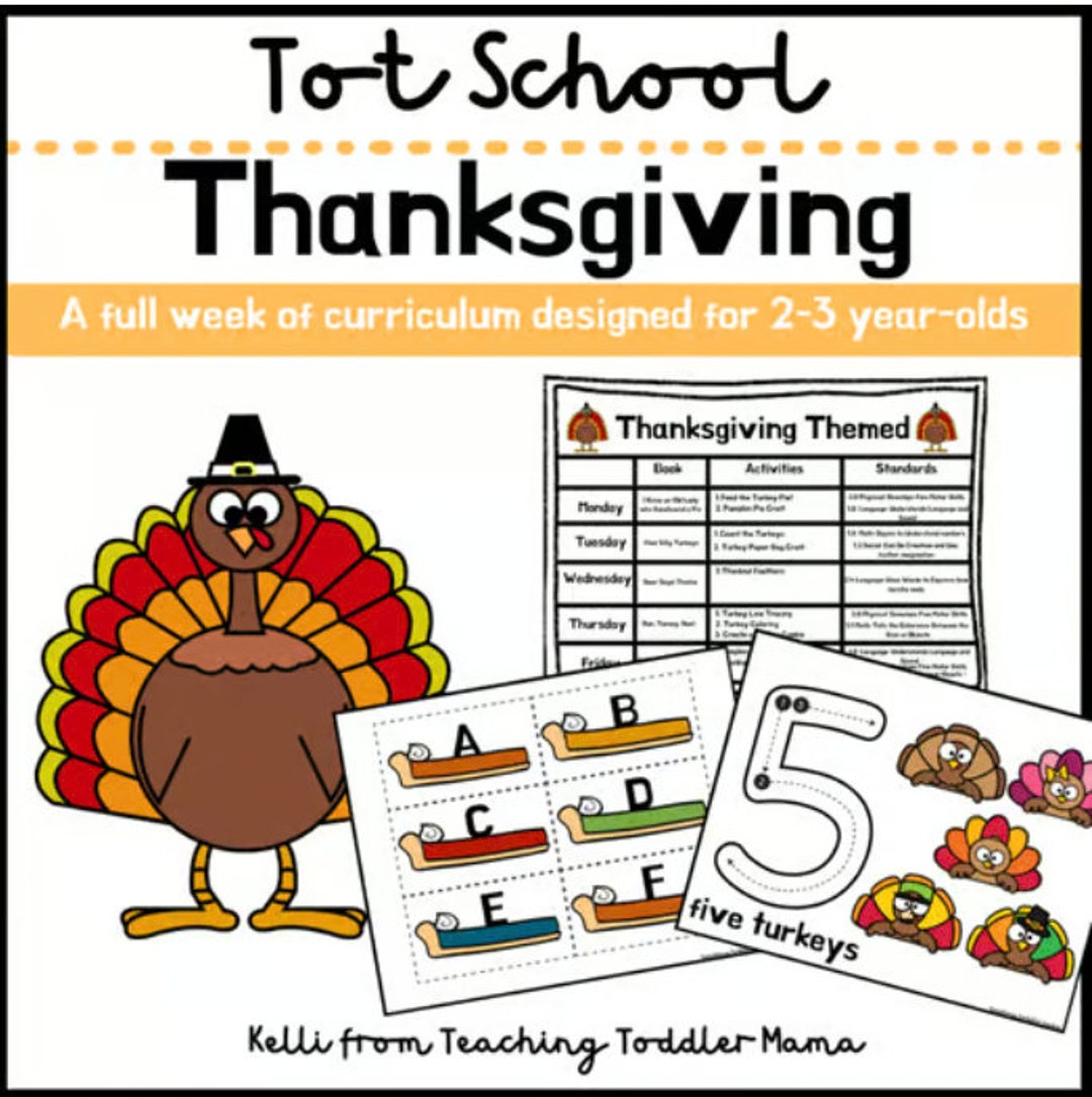 Thanksgiving Week of Curriculum for 2-3 Year-olds - Etsy