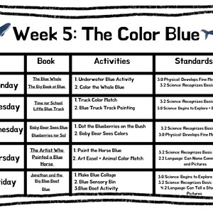 6 Week Tot School Colors of the Rainbow Curriculum + Activities; Red ...