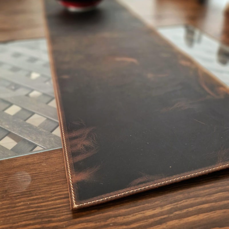 Leather Top Table - Etsy