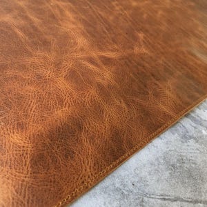 Handmade Leather Table Runner, Custom Dining Table Mat, Desk Pad - Etsy