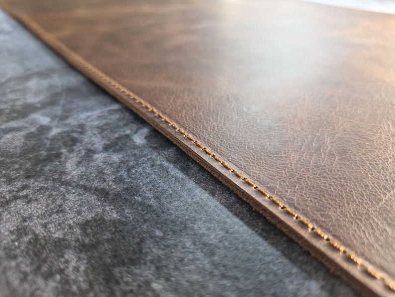 Handmade Leather Table Runner, Custom Dining Table Mat, Desk Pad - Etsy