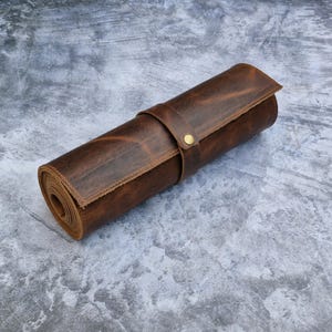 Handmade Leather Table Runner, Custom Dining Table Mat, Desk Pad - Etsy
