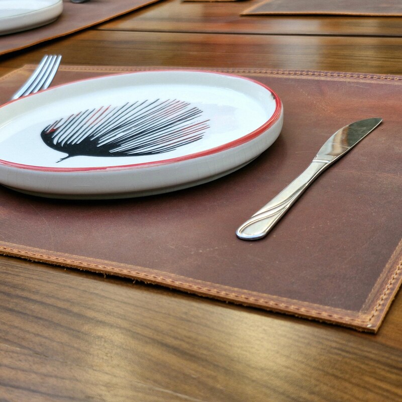 Leather Placemats - Etsy