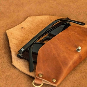 Leather Glasses Case, Leather Glasses Box, Case for Glasses, Gift ...