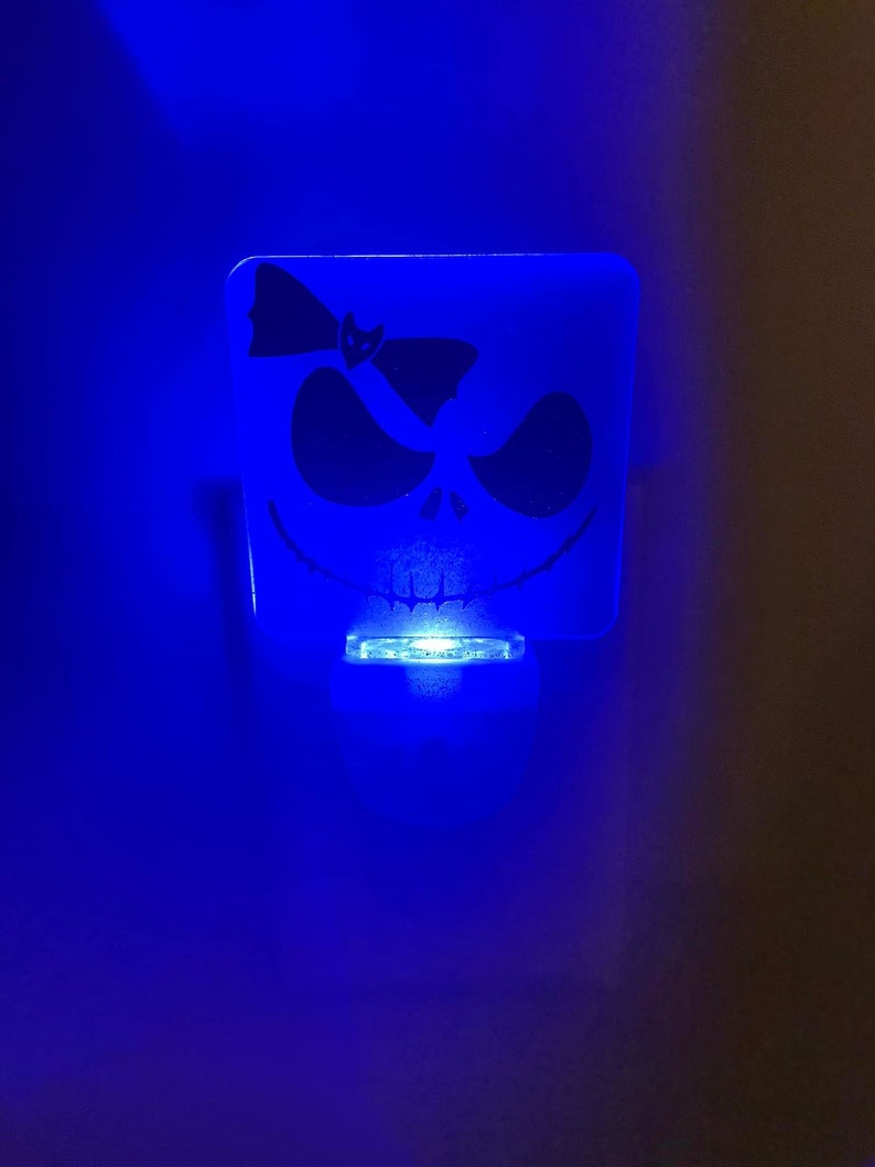Nightmare Before Christmas Jack Skellington Bow Night Light - Etsy