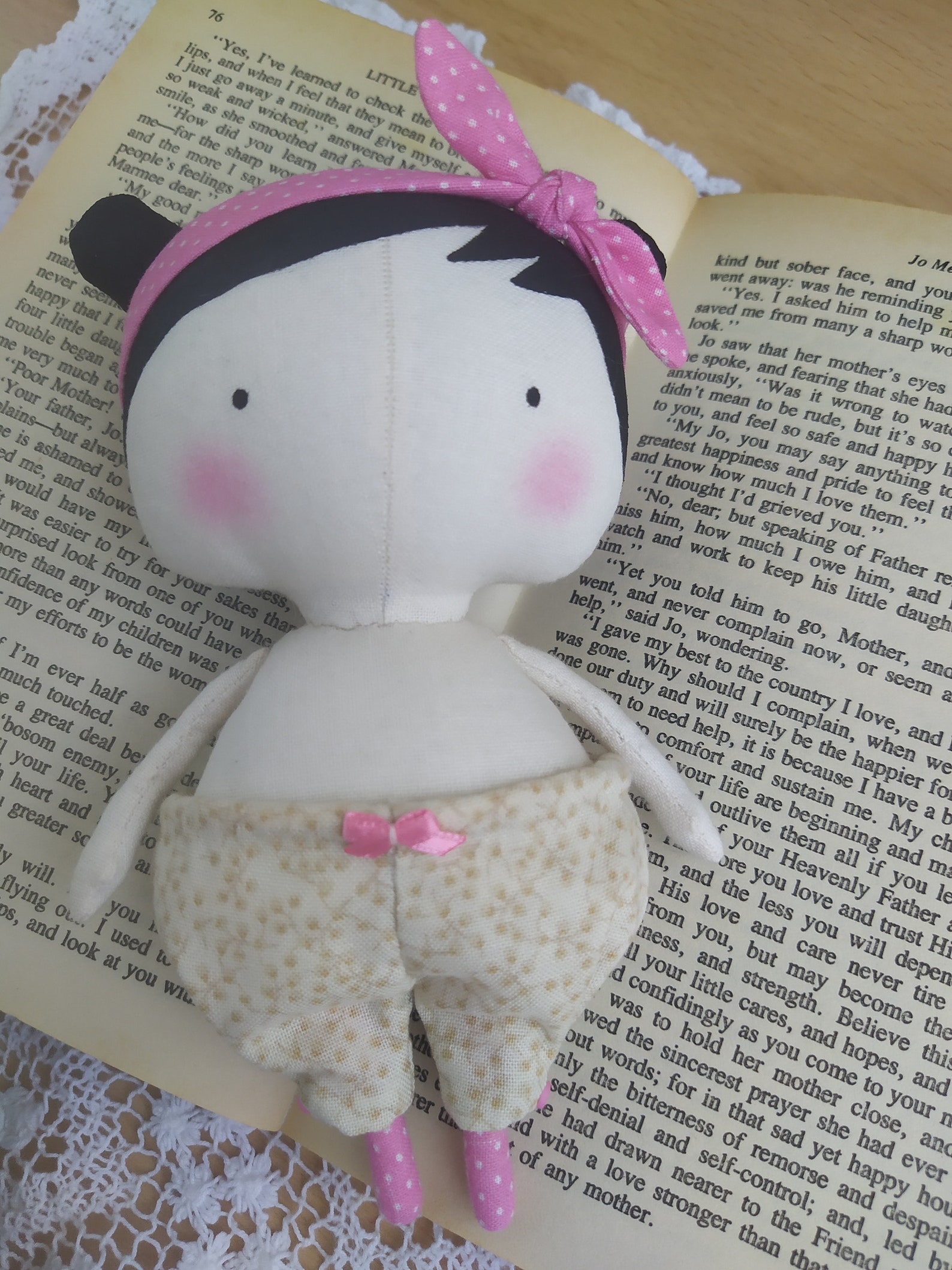 Tilda Sweetheart Doll - Handcrafted Delightful Decor - Etsy