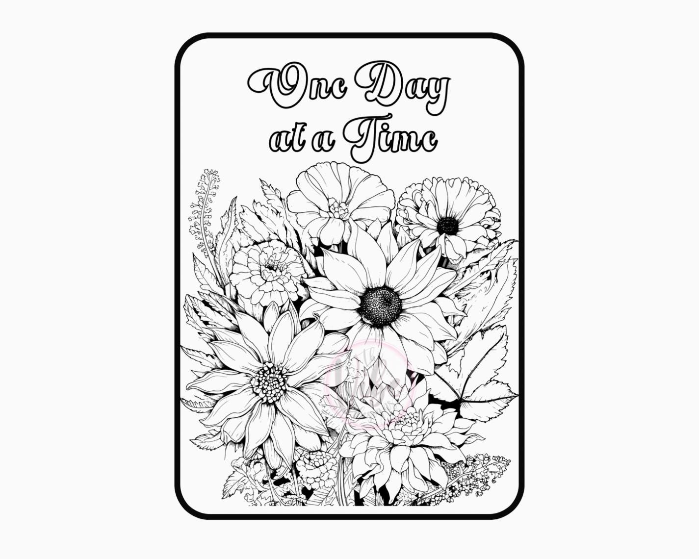 5 Printable Self Love Coloring Pages, Positive Coloring Packet,self ...